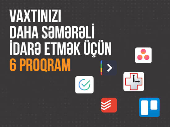 Vaxtınızı daha səmərəli idarə etmək üçün 6 proqram - Smart Sloth